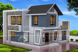 Modern Bungalow House with 3D Floor Plans and Firewall - Pinoy House ...