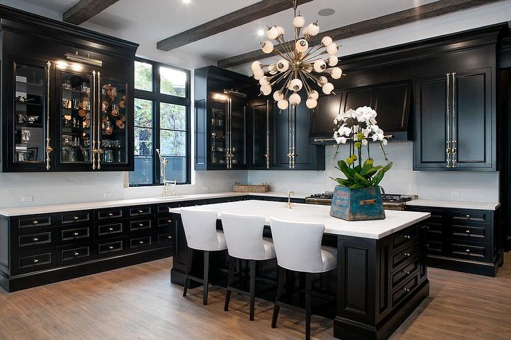 Magnetic Black Kitchen Cabinets - Pinoy House Designs