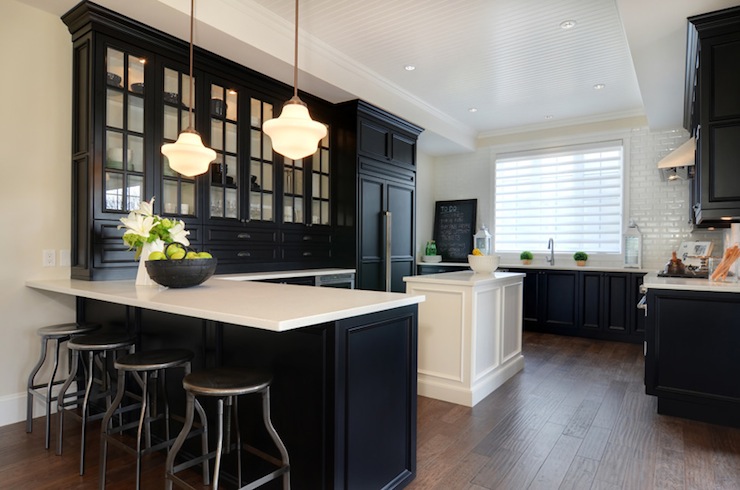 Magnetic Black Kitchen Cabinets - Pinoy House Designs