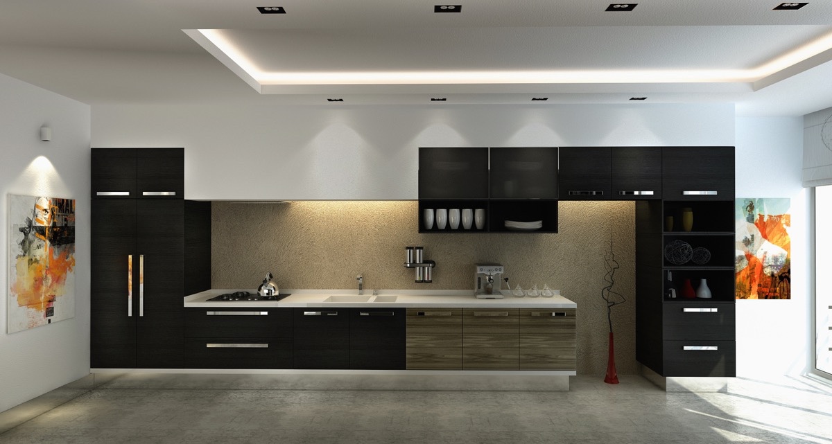 Magnetic Black Kitchen Cabinets - Pinoy House Designs