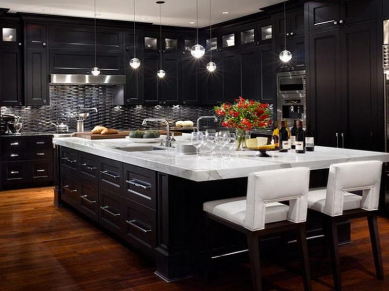 Magnetic Black Kitchen Cabinets - Pinoy House Designs