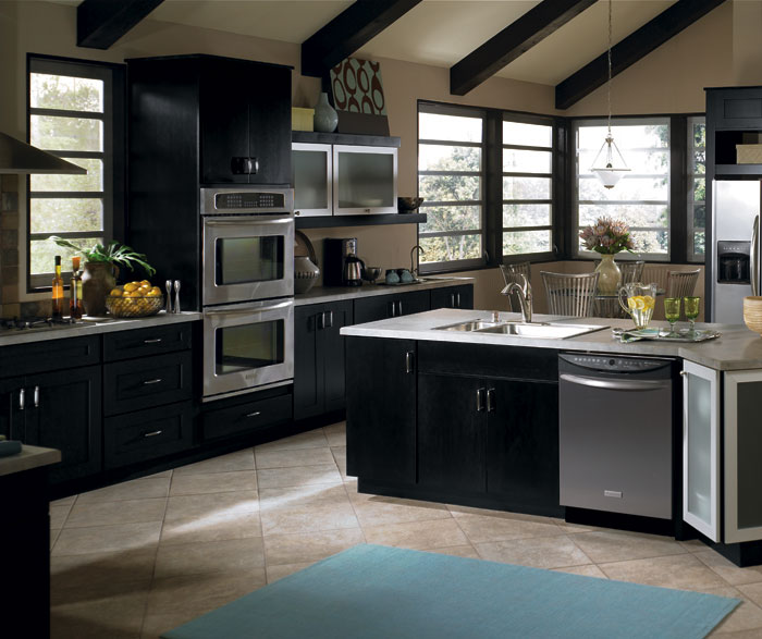 Magnetic Black Kitchen Cabinets - Pinoy House Designs
