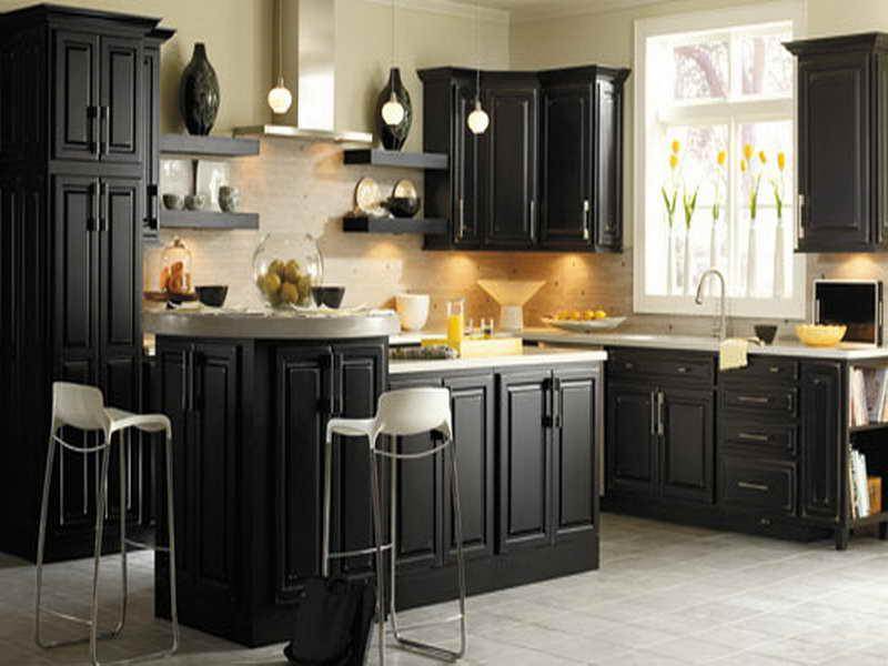 Magnetic Black Kitchen Cabinets - Pinoy House Designs