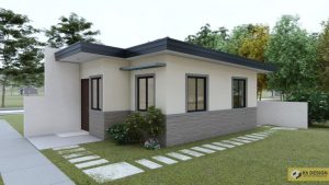 Simple but Elegant Bungalow House with a Firewall - Pinoy House Designs
