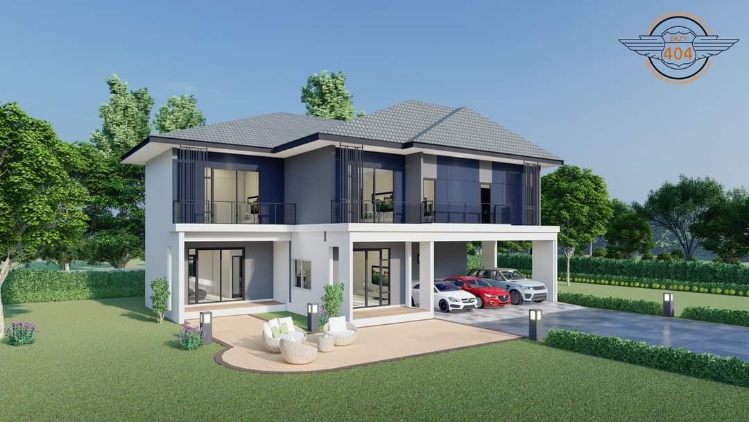 Stately Tropical Classic House with Regal Glass Facade - Pinoy House ...