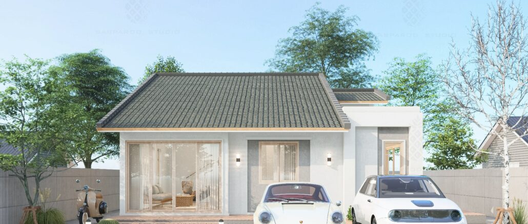 Modern Bungalow House with 3D Floor Plans and Firewall - Pinoy House ...